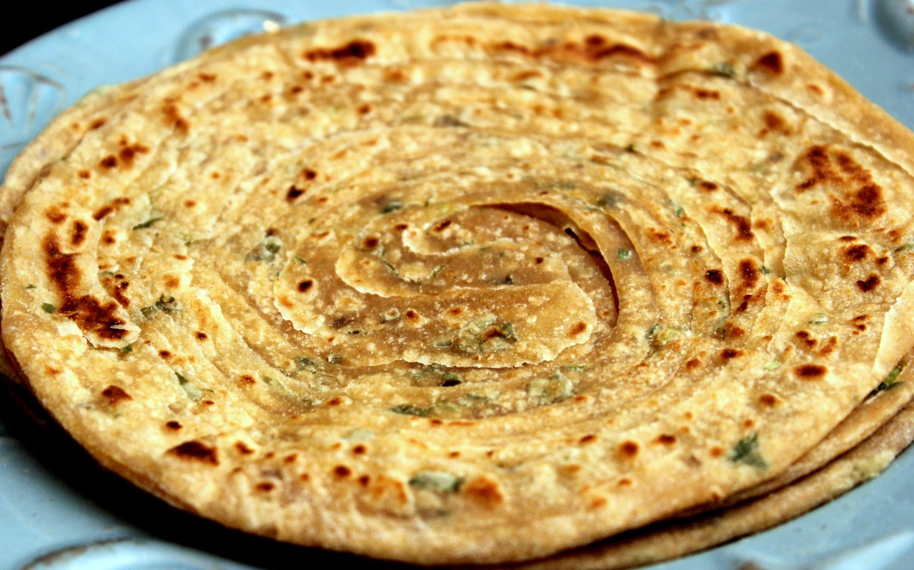 Laccha Paratha | Layered Indian Flatbread with Cilantro & Cumin | Aish ...