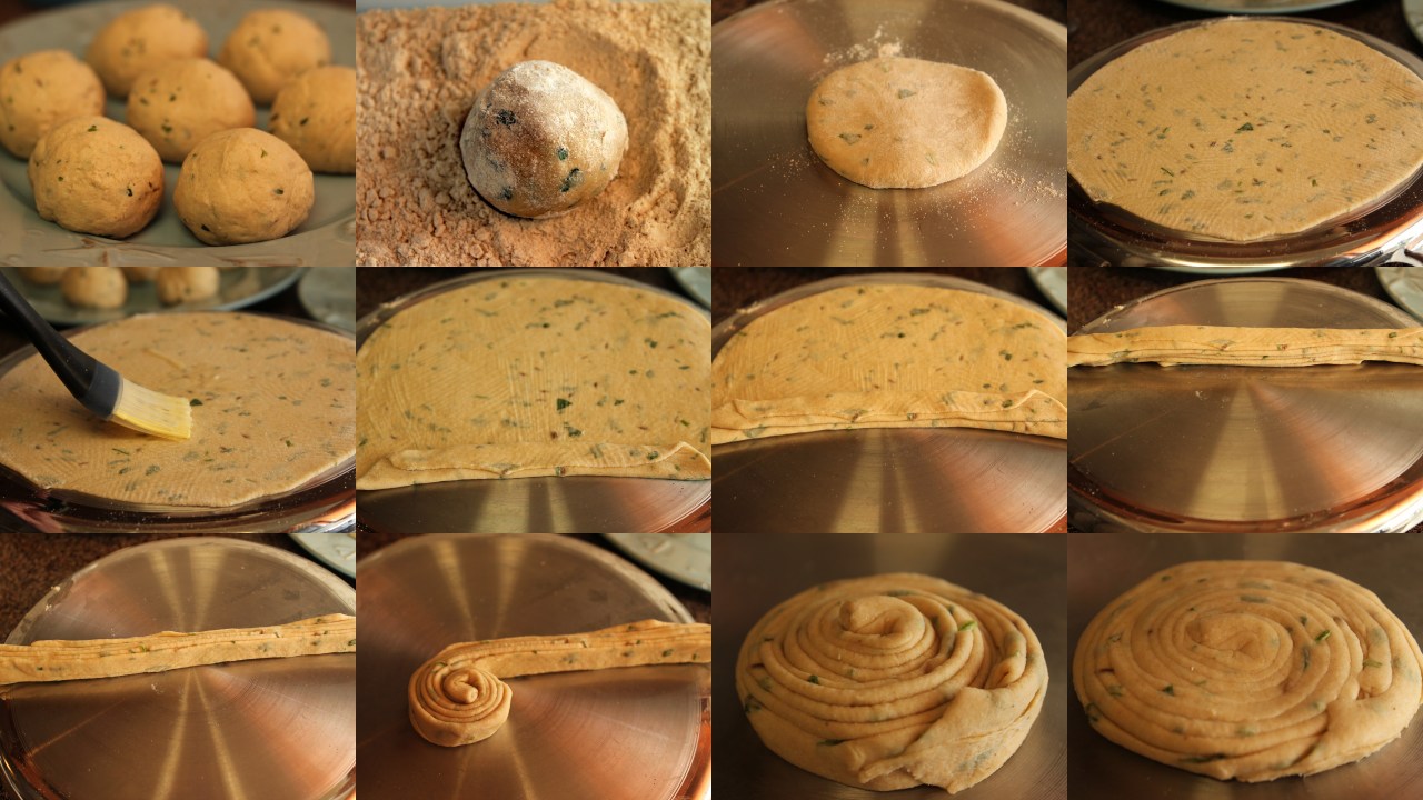 Laccha Paratha | Layered Indian Flatbread with Cilantro & Cumin | Aish ...